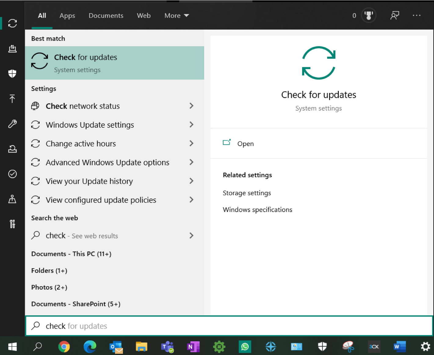 How to check for Windows 10 updates